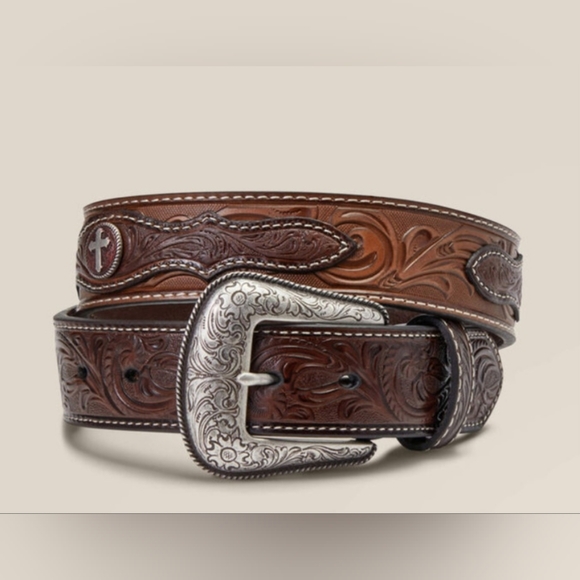 Ariat | Shoes | Cross Medallion Belt 46 New With Tags | Poshmark